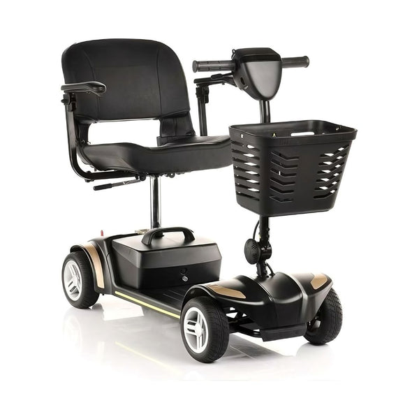 Scooter compacto de 4 ruedas modelo swifty | Color negro con rojo – La ...